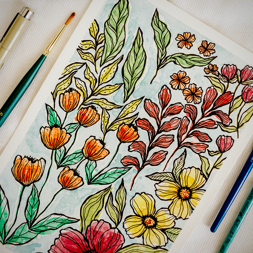Paint Pretty Pictures with a Watercolor Coloring Book
