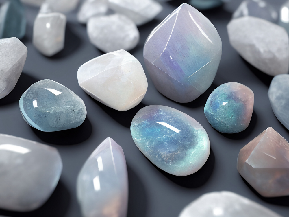Glittering Gray Crystal Stones: Shine Like a Diamond!
