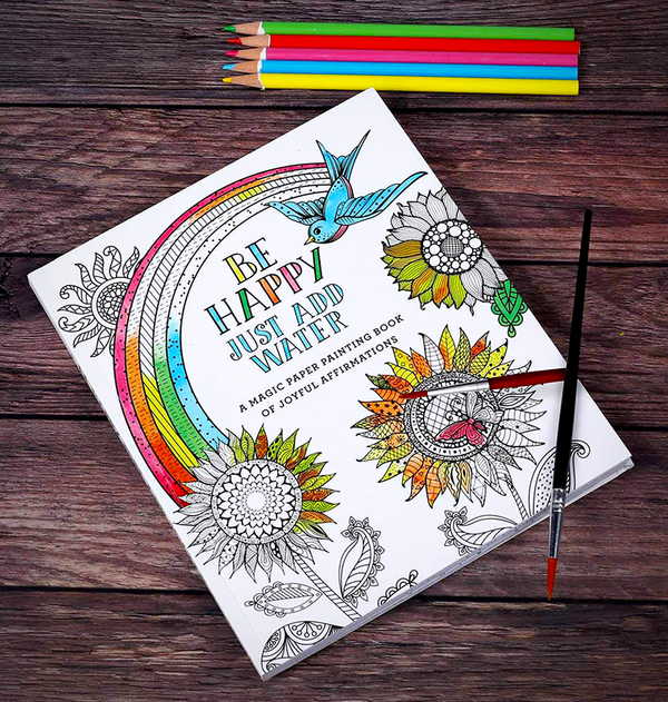 Paint Pretty Pictures with a Watercolor Coloring Book