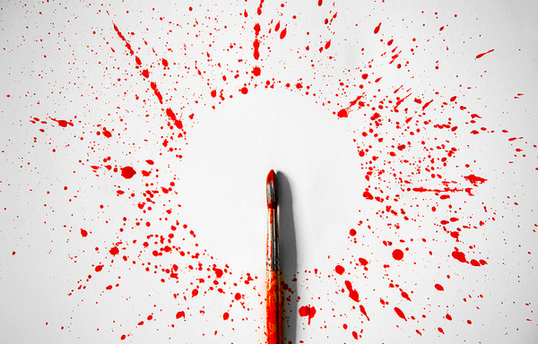 Creating Splatter Art: Free Movement Across the Canvas