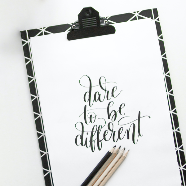 Drawing 101: Adding Hand Lettering in Art Projects