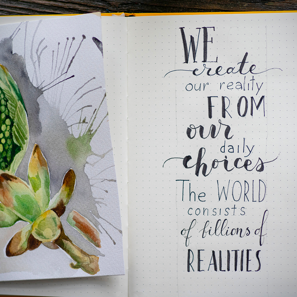 Drawing 101: Adding Hand Lettering in Art Projects