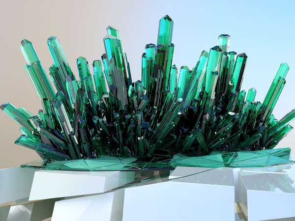 Dazzling Beauty of Dark Green Crystals and Their Power