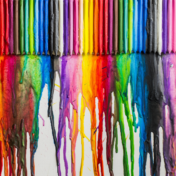 How Do You Drip Crayon? Dazzling Waterfalls of Color